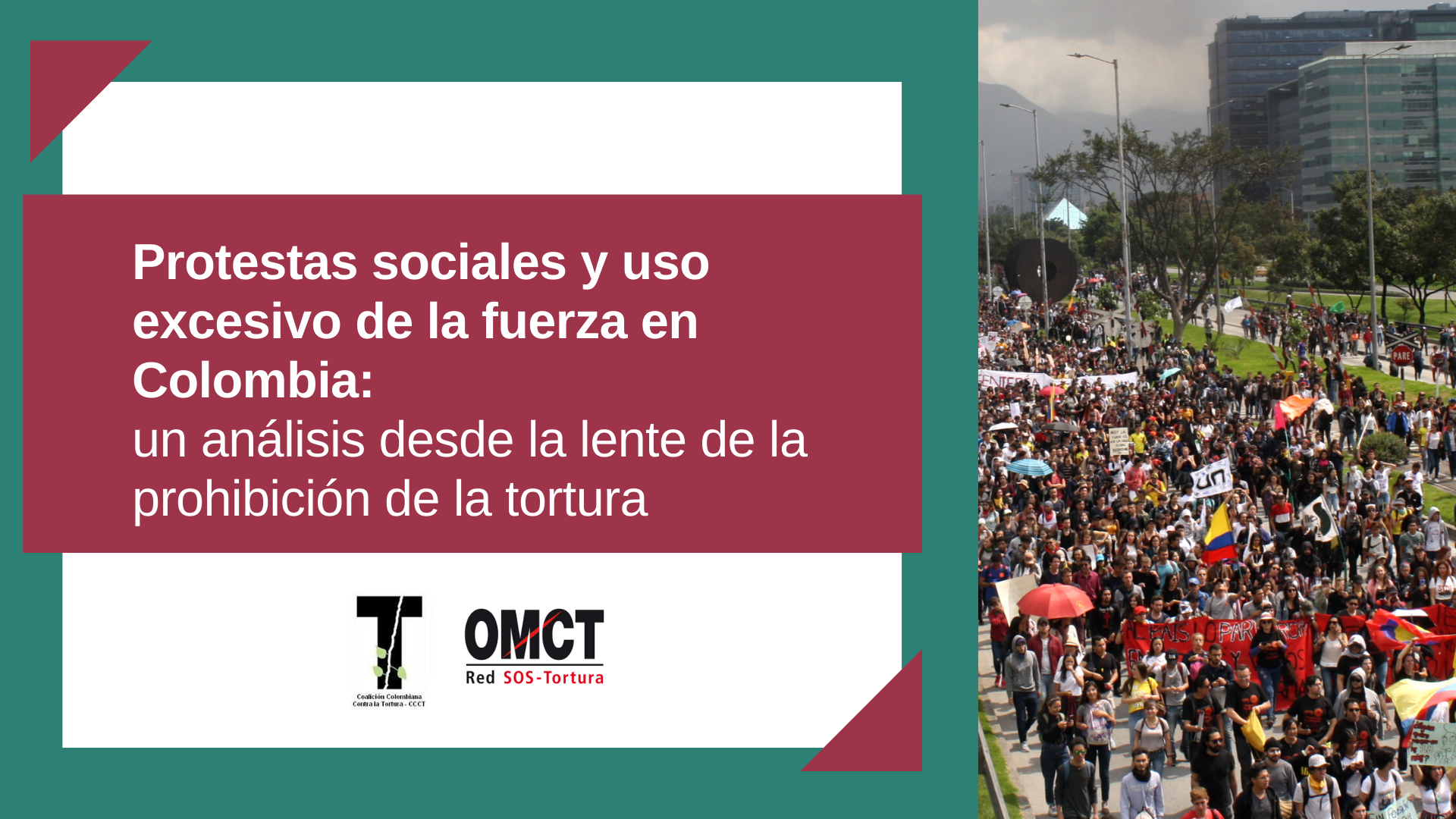 Protestas sociales y uso excesivo de la fuerza en Colombia: un análisis ...